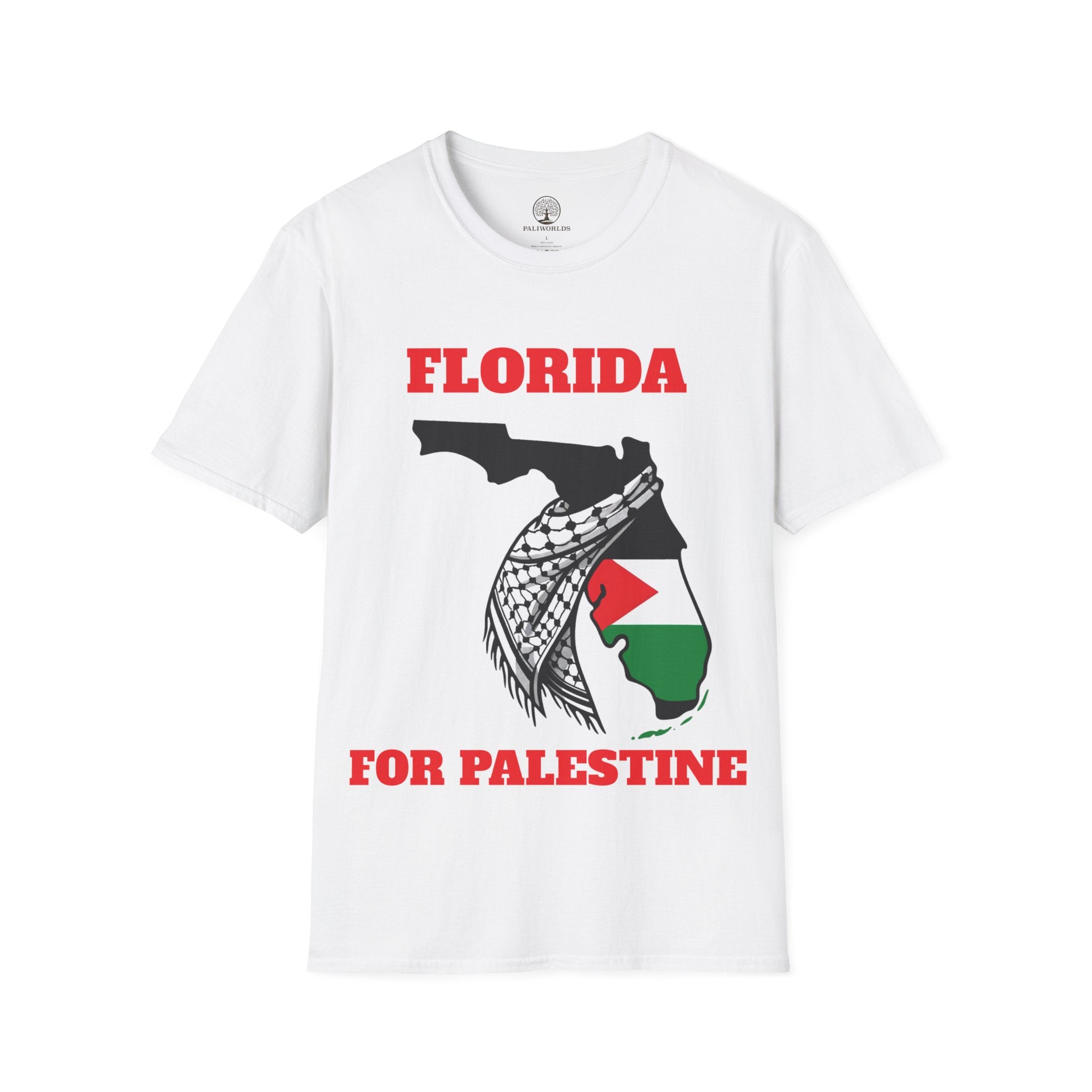 Florida II For Palestine Unisex Cotton Tshirt – PaliWorlds
